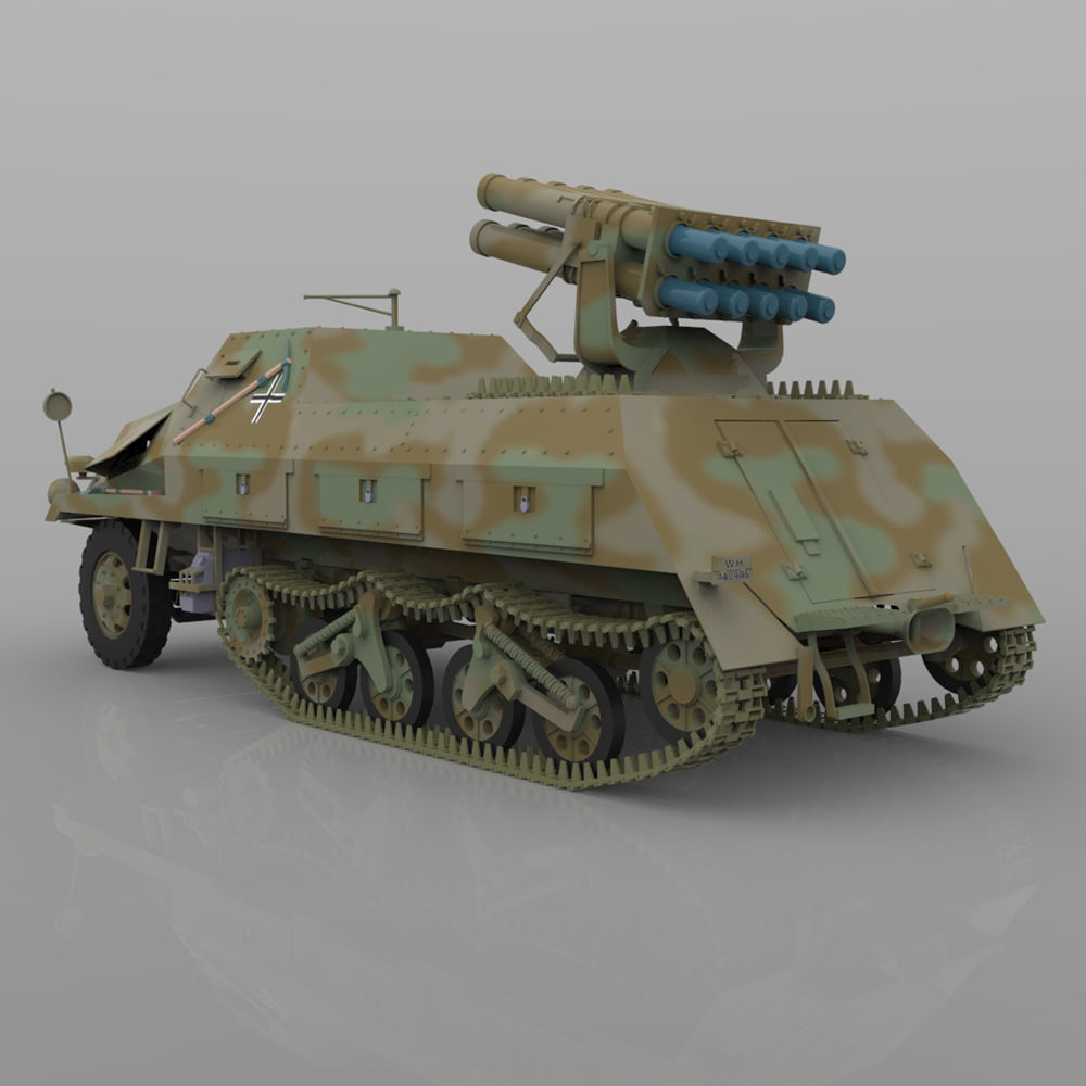 Panzerwerfer 42 3D model rigged | CGTrader