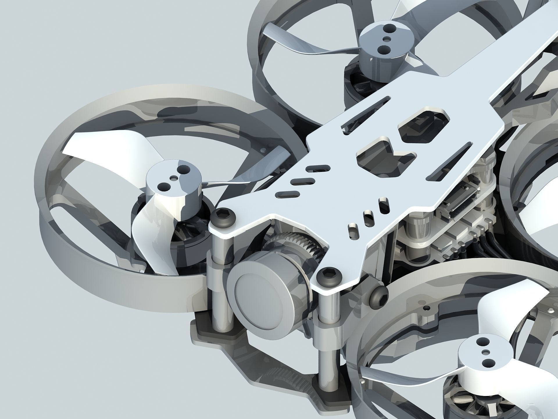 Bionic dragonfly four-axis Quadcopter UAV aircraft 3D model | CGTrader