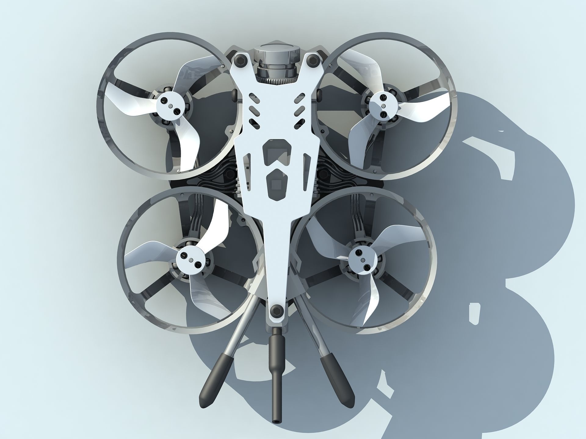 Bionic dragonfly four-axis Quadcopter UAV aircraft 3D model | CGTrader