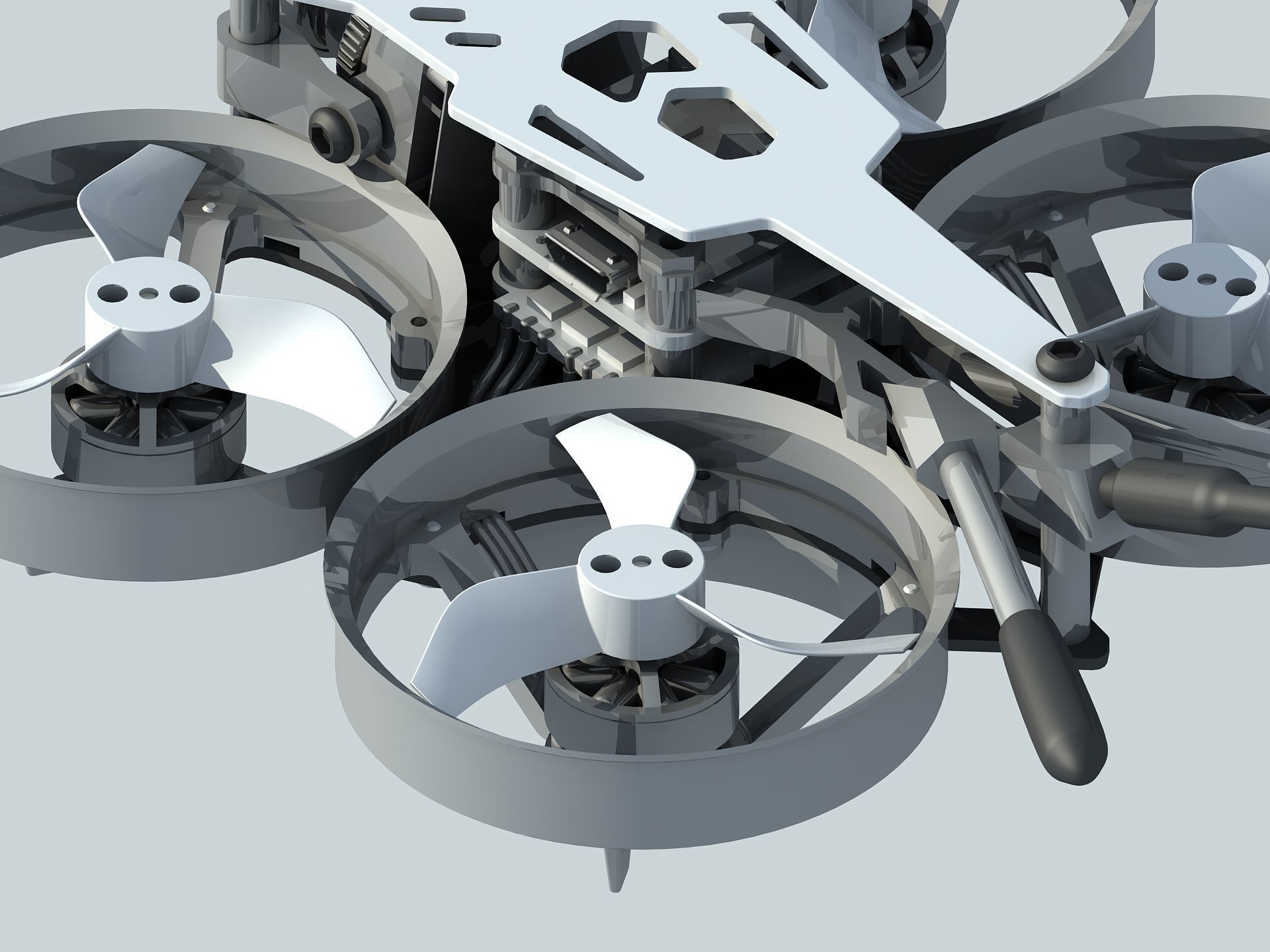 Bionic dragonfly four-axis Quadcopter UAV aircraft 3D model | CGTrader