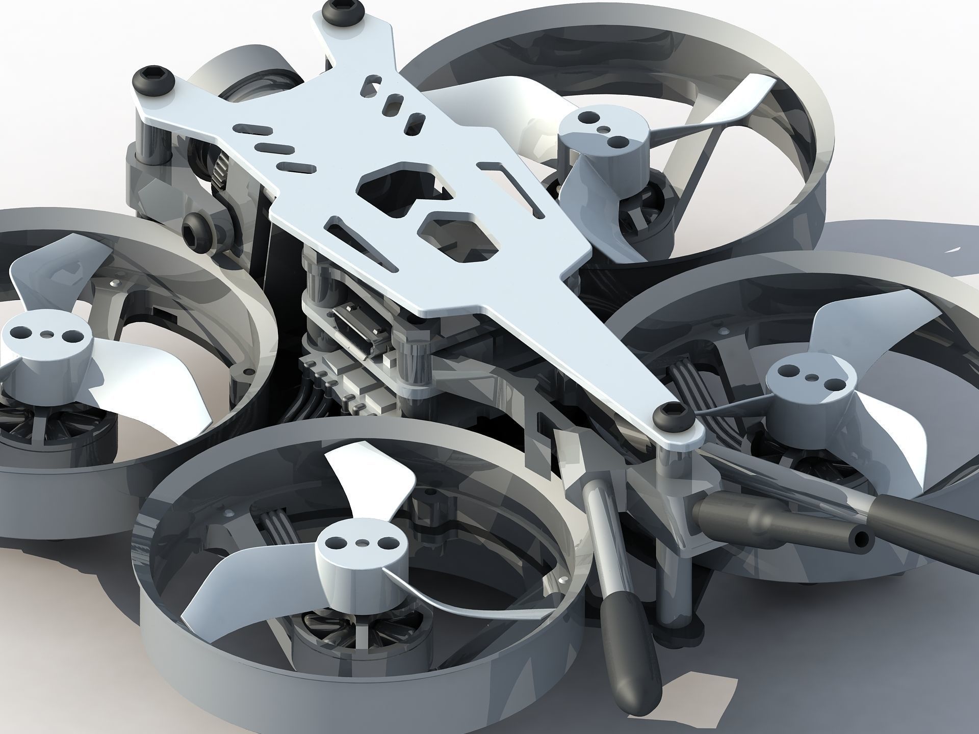 Bionic dragonfly four-axis Quadcopter UAV aircraft 3D model | CGTrader