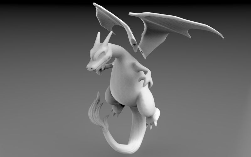 POKEMON - HIGH RES - 006 CHARIZARD 3D model | CGTrader