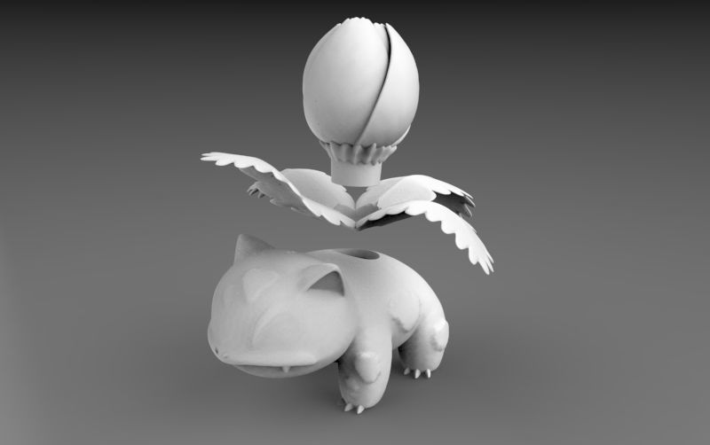 POKEMON - HIGH RES - 002 IVYSAUR 3D model | CGTrader