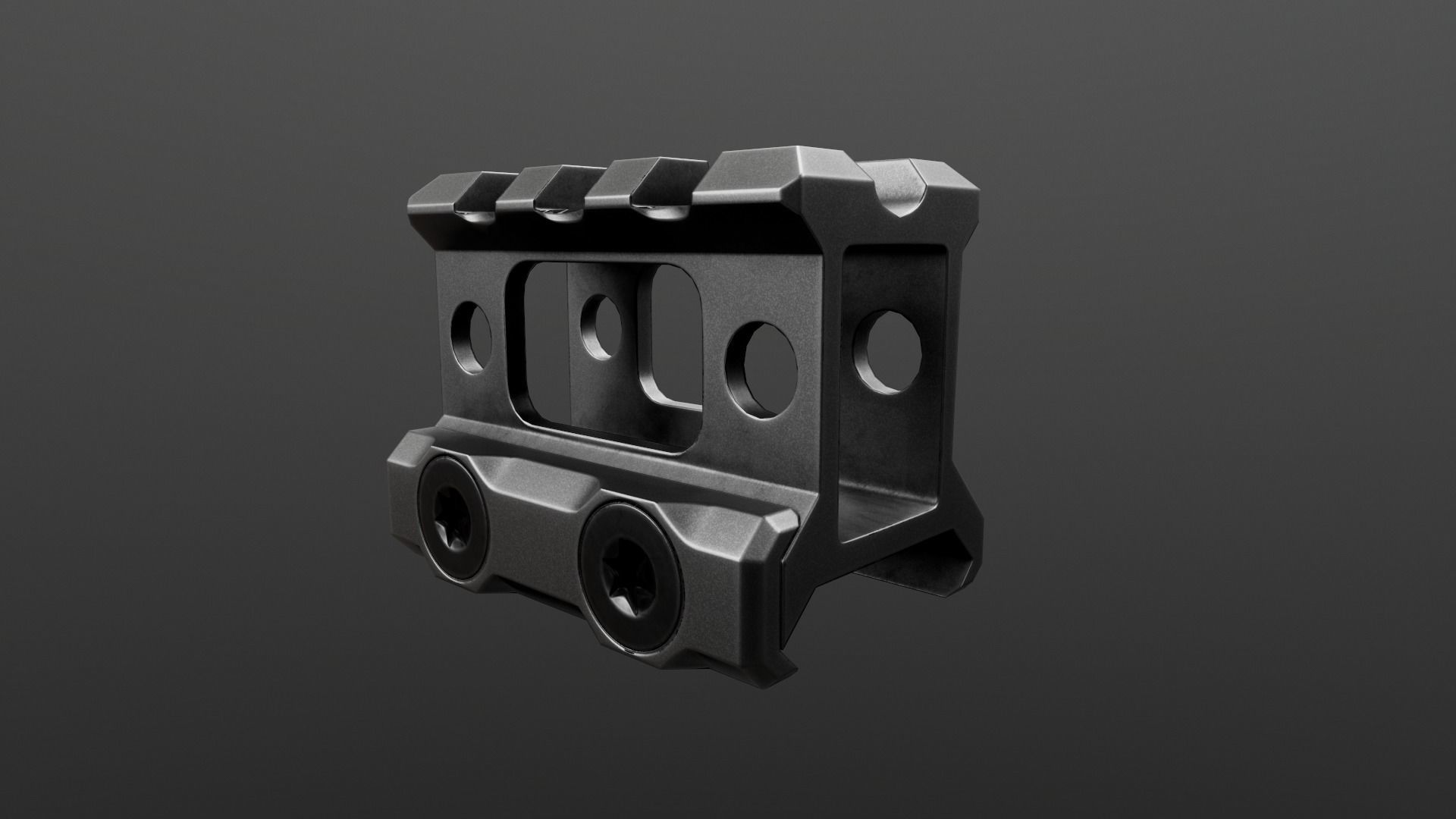 UTG Super Slim Picatinny Riser Mounts free VR / AR / low-poly 3D model ...