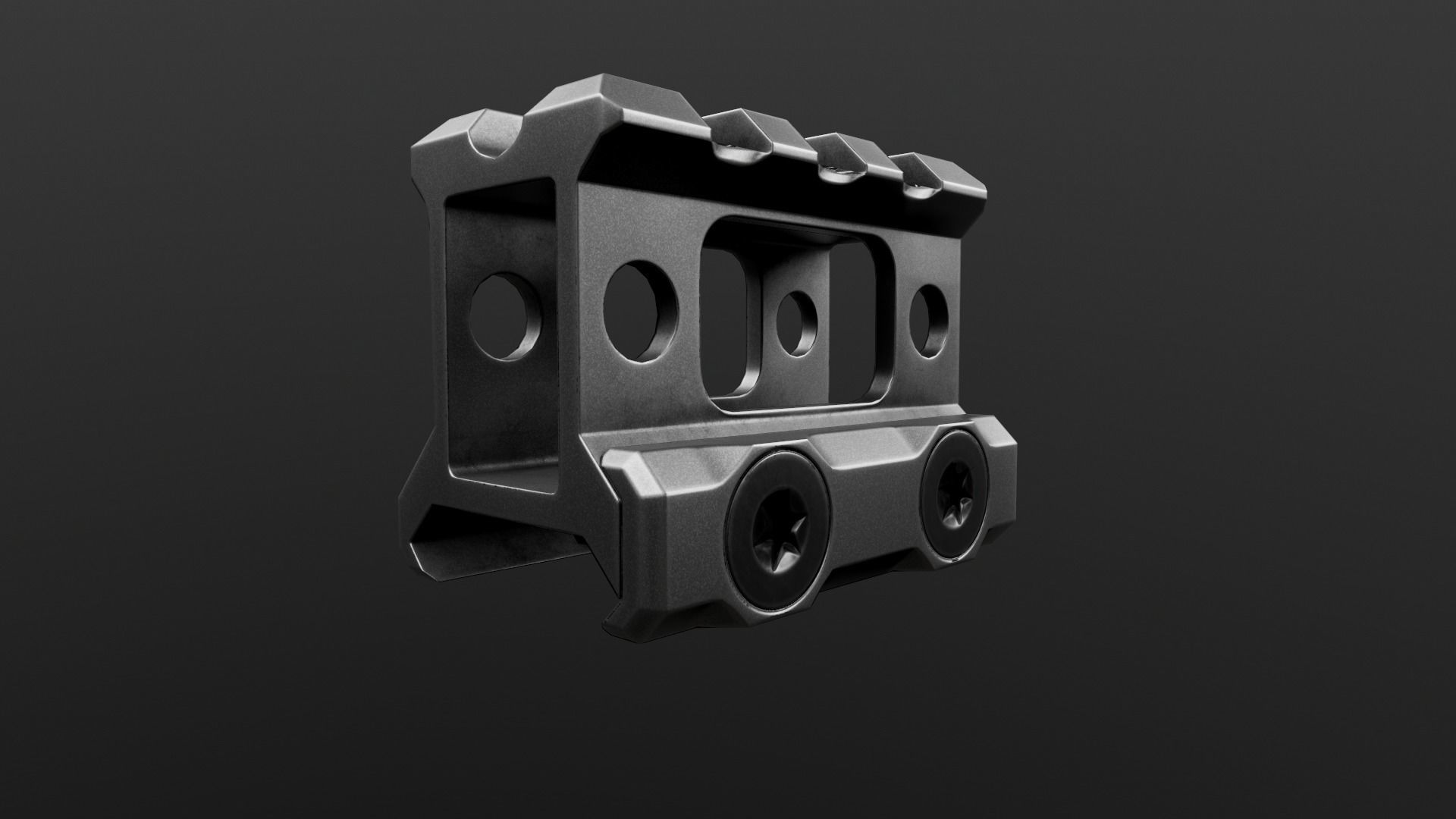 UTG Super Slim Picatinny Riser Mounts free VR / AR / low-poly 3D model ...