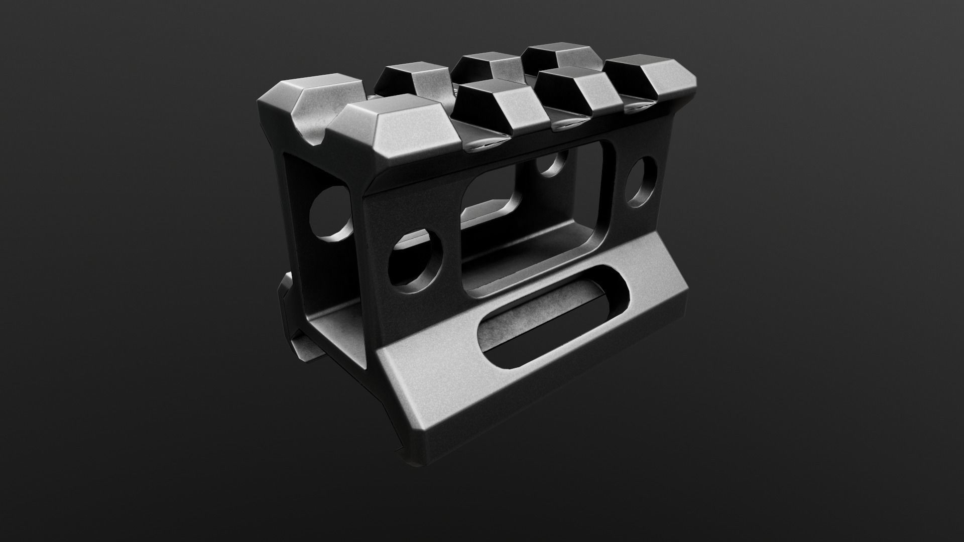 UTG Super Slim Picatinny Riser Mounts free VR / AR / low-poly 3D model ...