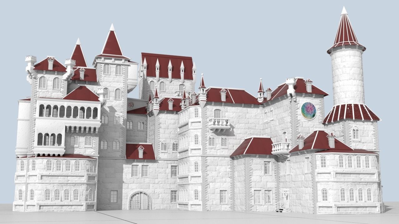 Procedural generator of random castles 3D model | CGTrader