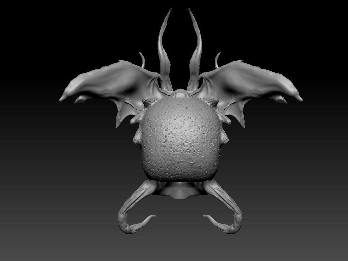 Demon Skull 3D model 3D printable | CGTrader