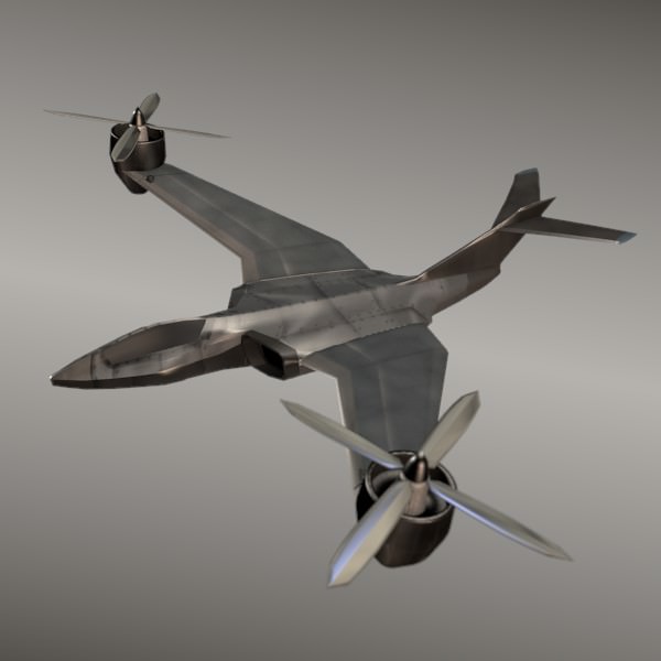 3D model Avio copter aircraft concept VR / AR / low-poly | CGTrader