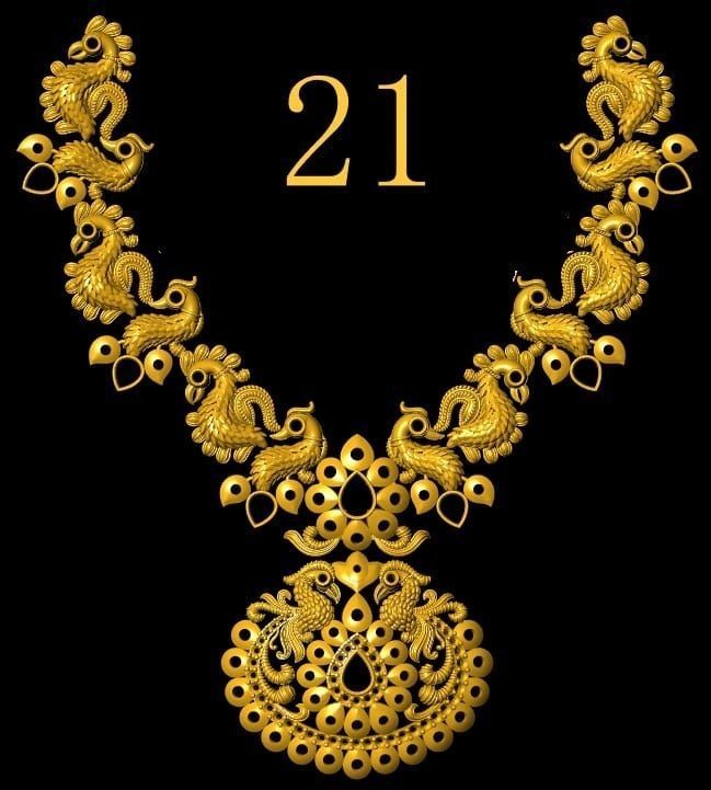 40 gm indian neckless porche and noksi 3D model | CGTrader