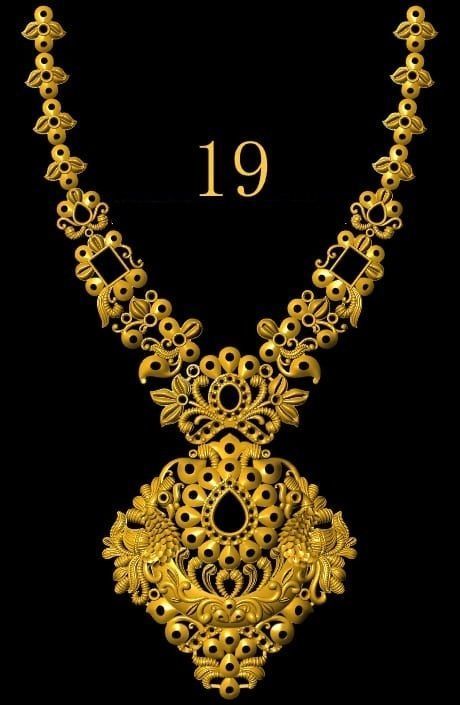 40 gm indian neckless porche and noksi 3D model | CGTrader