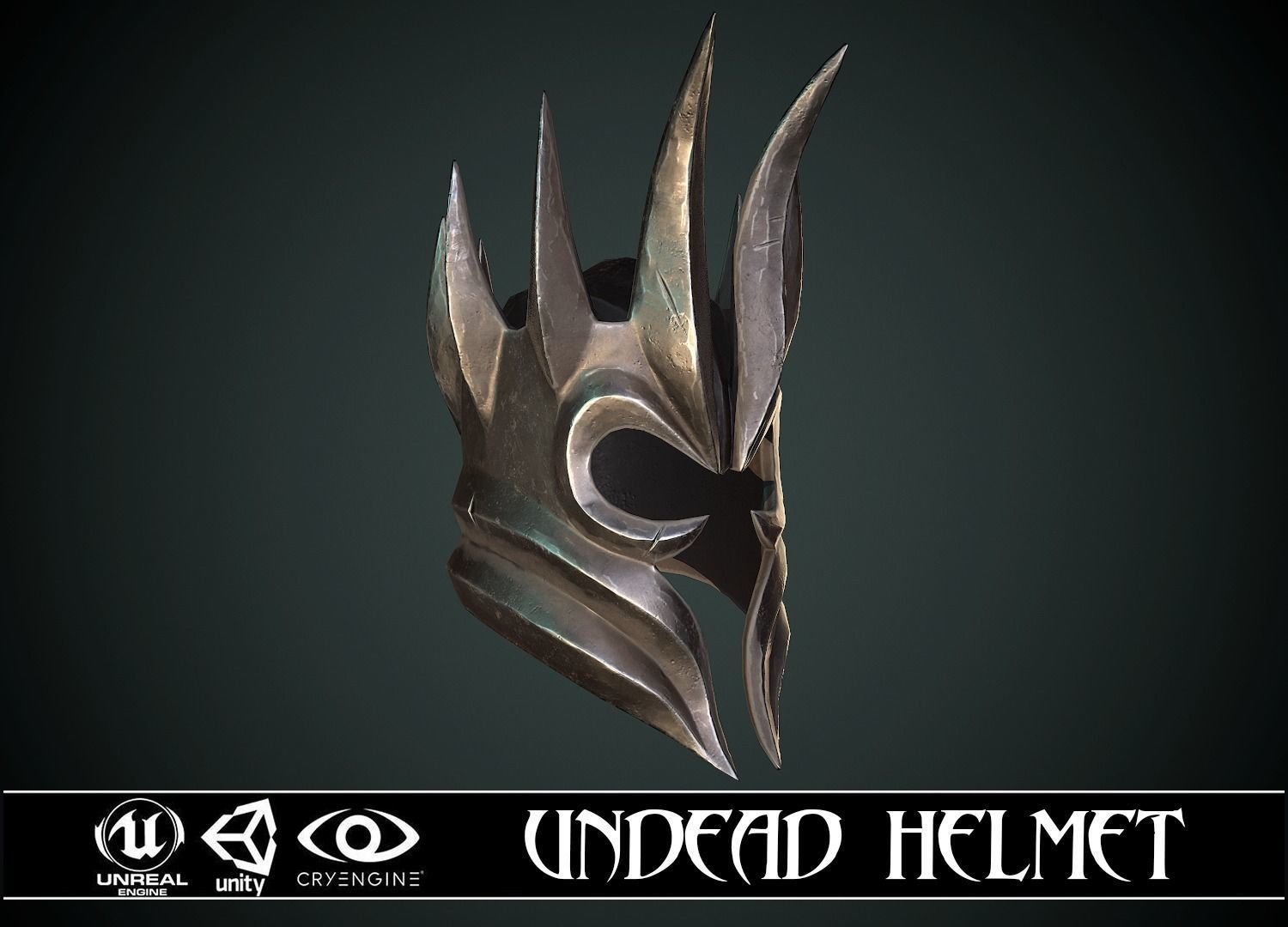 3D model Undead Helm VR / AR / low-poly | CGTrader