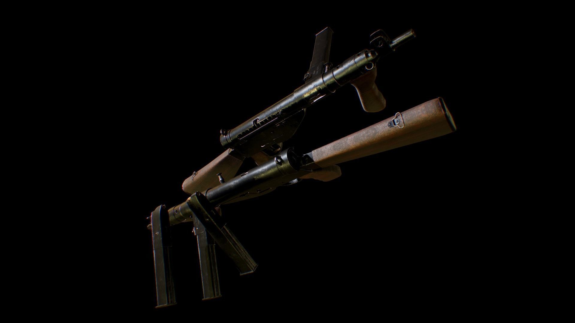 Sten MK5 free VR / AR / low-poly 3D model | CGTrader