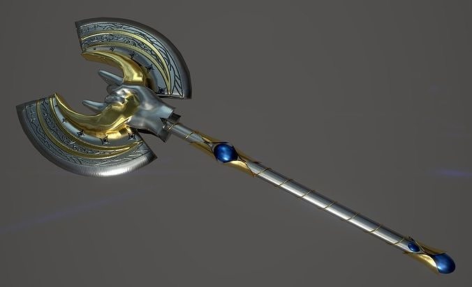 3D model Elven Axe VR / AR / low-poly | CGTrader