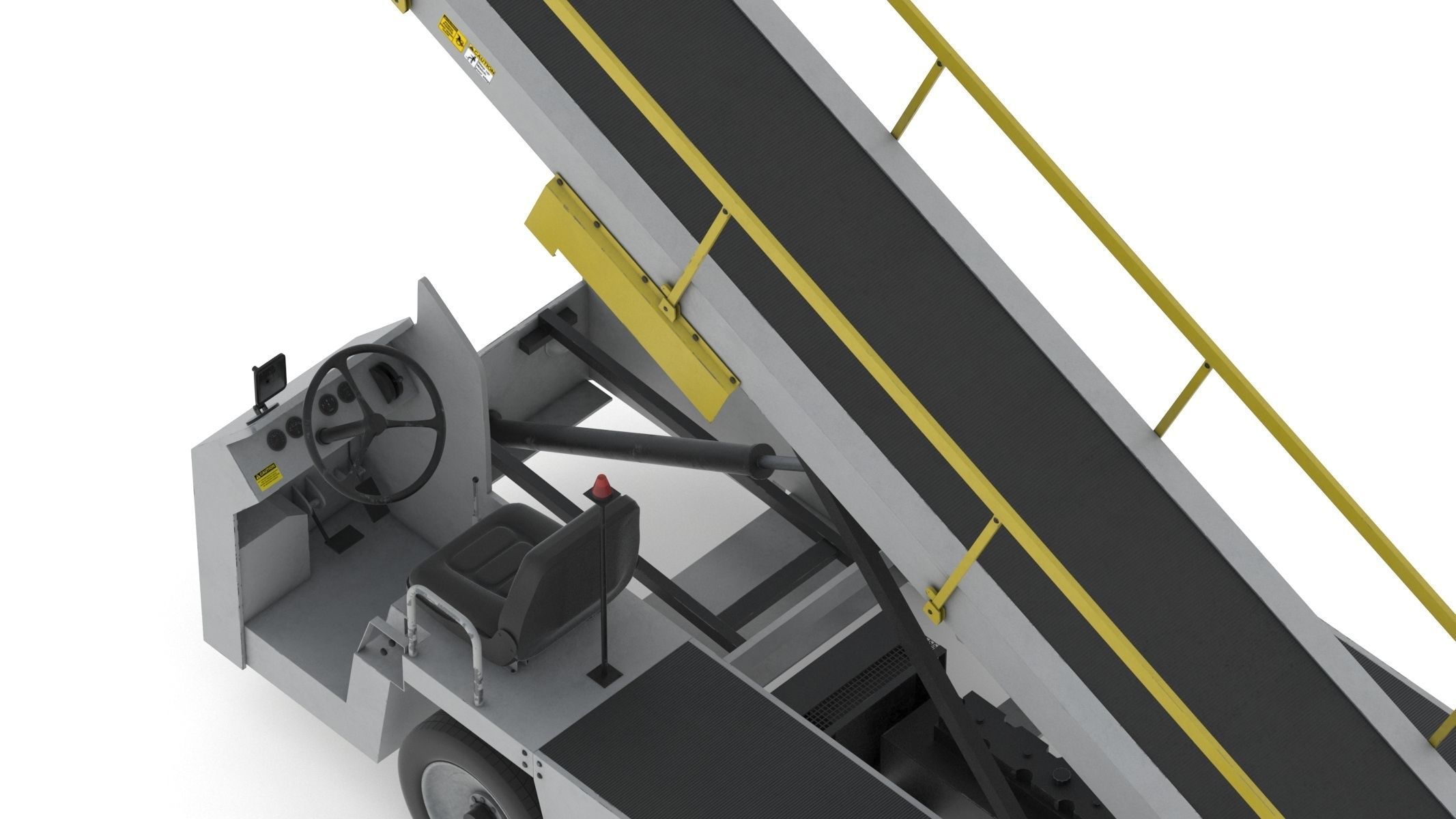 Airport Conveyor Belt Loader TUG 660 3D model | CGTrader