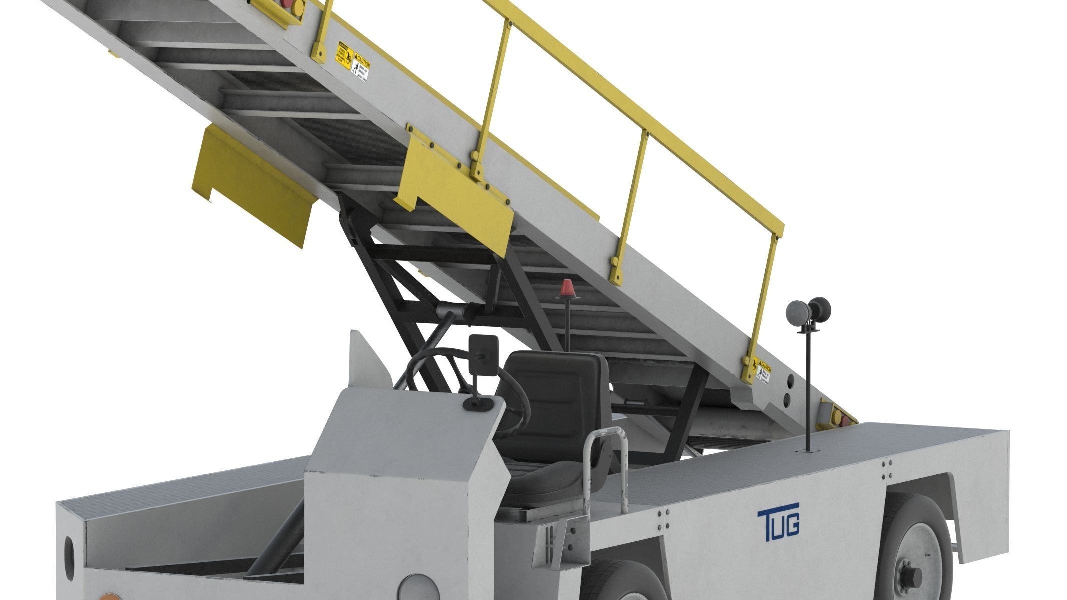Airport Conveyor Belt Loader TUG 660 3D model | CGTrader