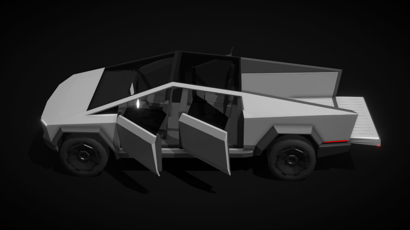 Tesla CyberTruck 3D model animated | CGTrader