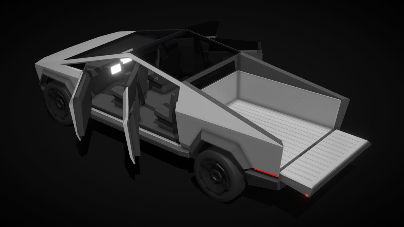 Tesla CyberTruck 3D model animated | CGTrader