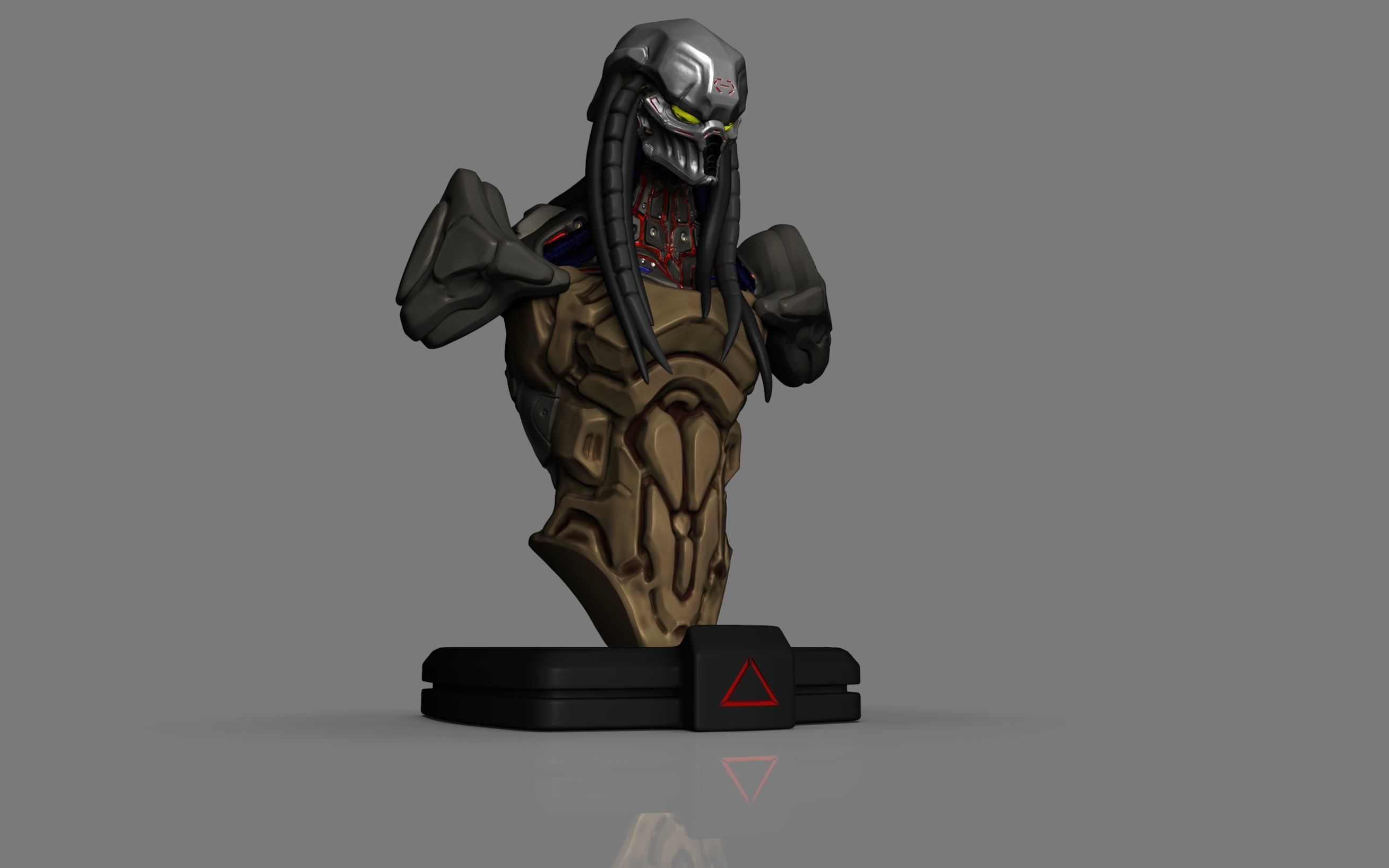Predator Bust 3D model 3D printable | CGTrader