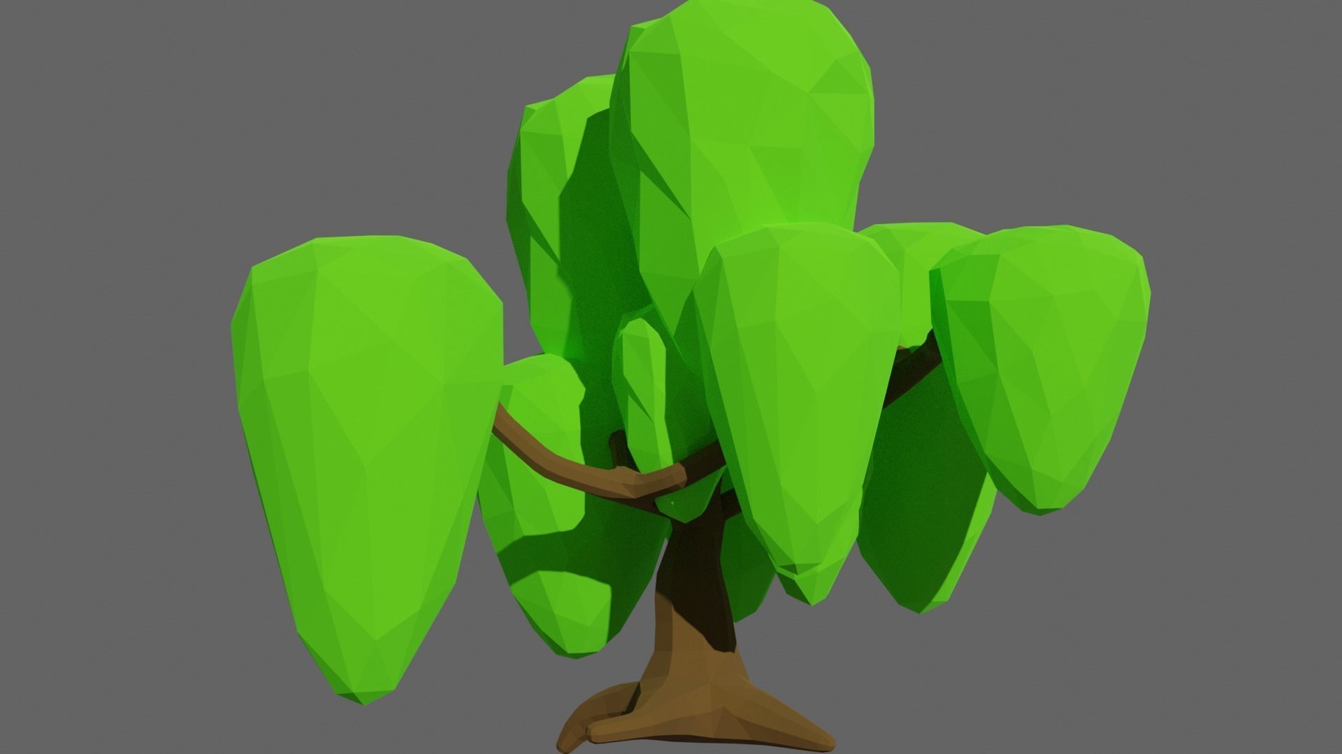 3D model Low Poly Trees Set 1 polygonal tree VR / AR / low-poly | CGTrader