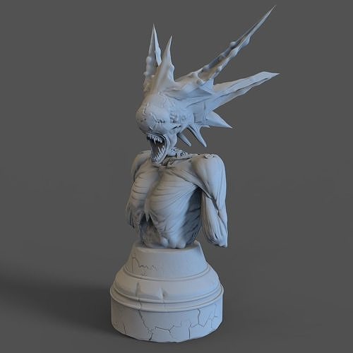 Alien monster 3D model 3D printable | CGTrader