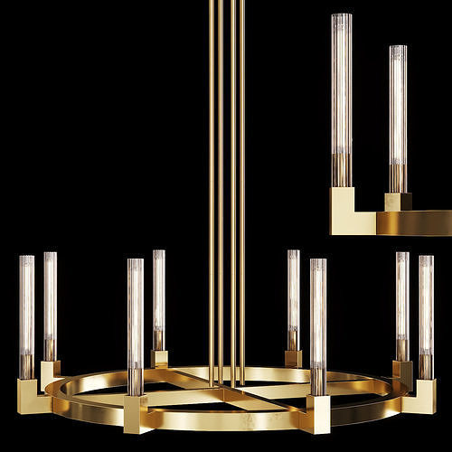 Restoration Hardware Cannele Round Chandelier