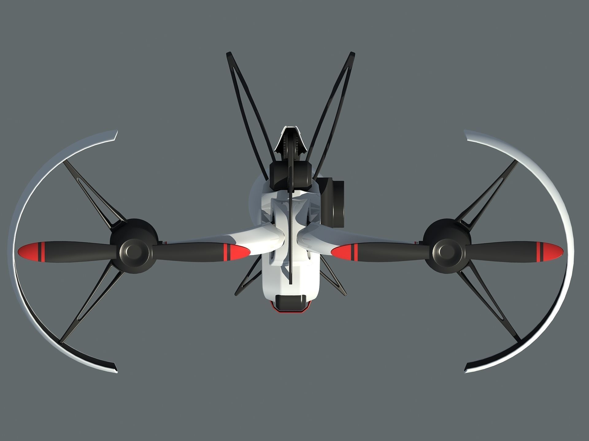 Dual-axis Drone UAV Aircraft 3D model | CGTrader