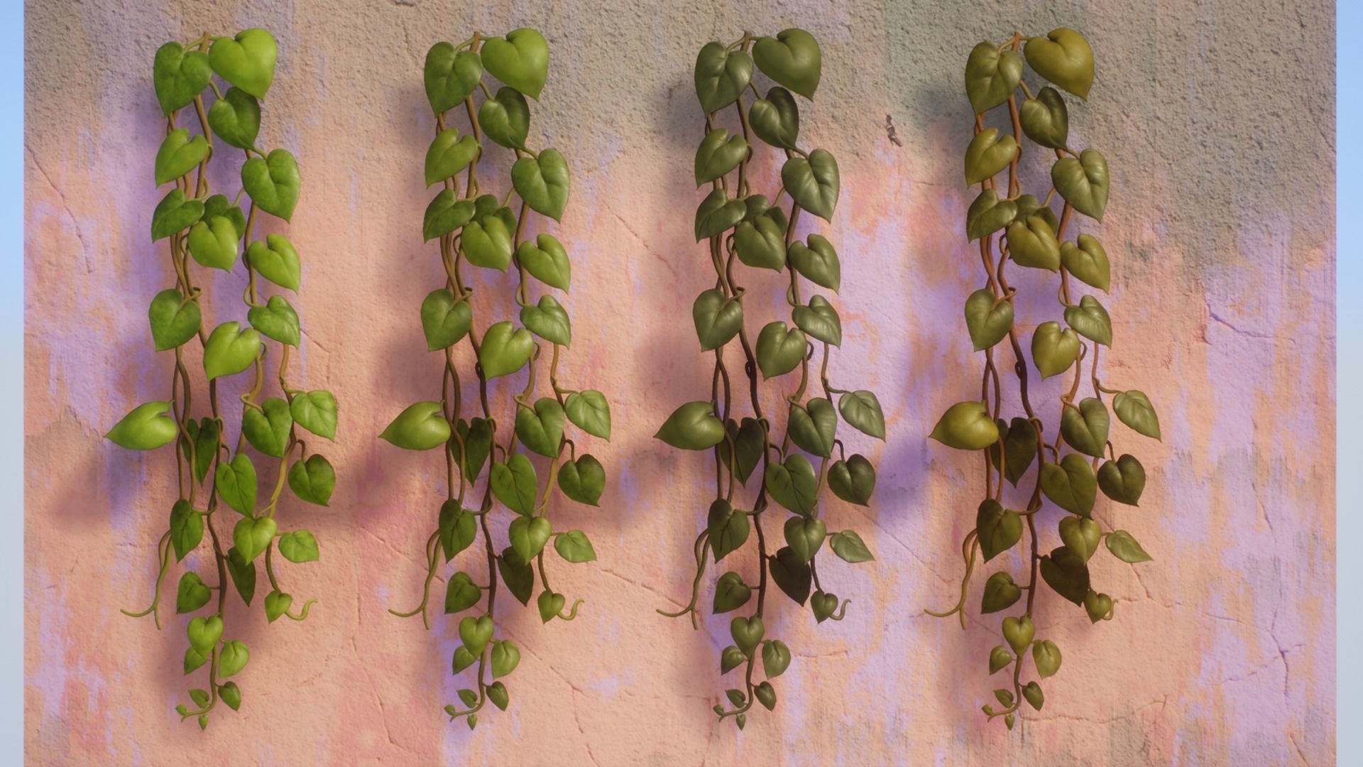 3D model Vine Plants Pack VR / AR / low-poly | CGTrader