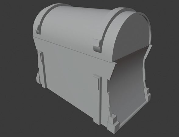 3D model RPG chest for games VR / AR / low-poly | CGTrader