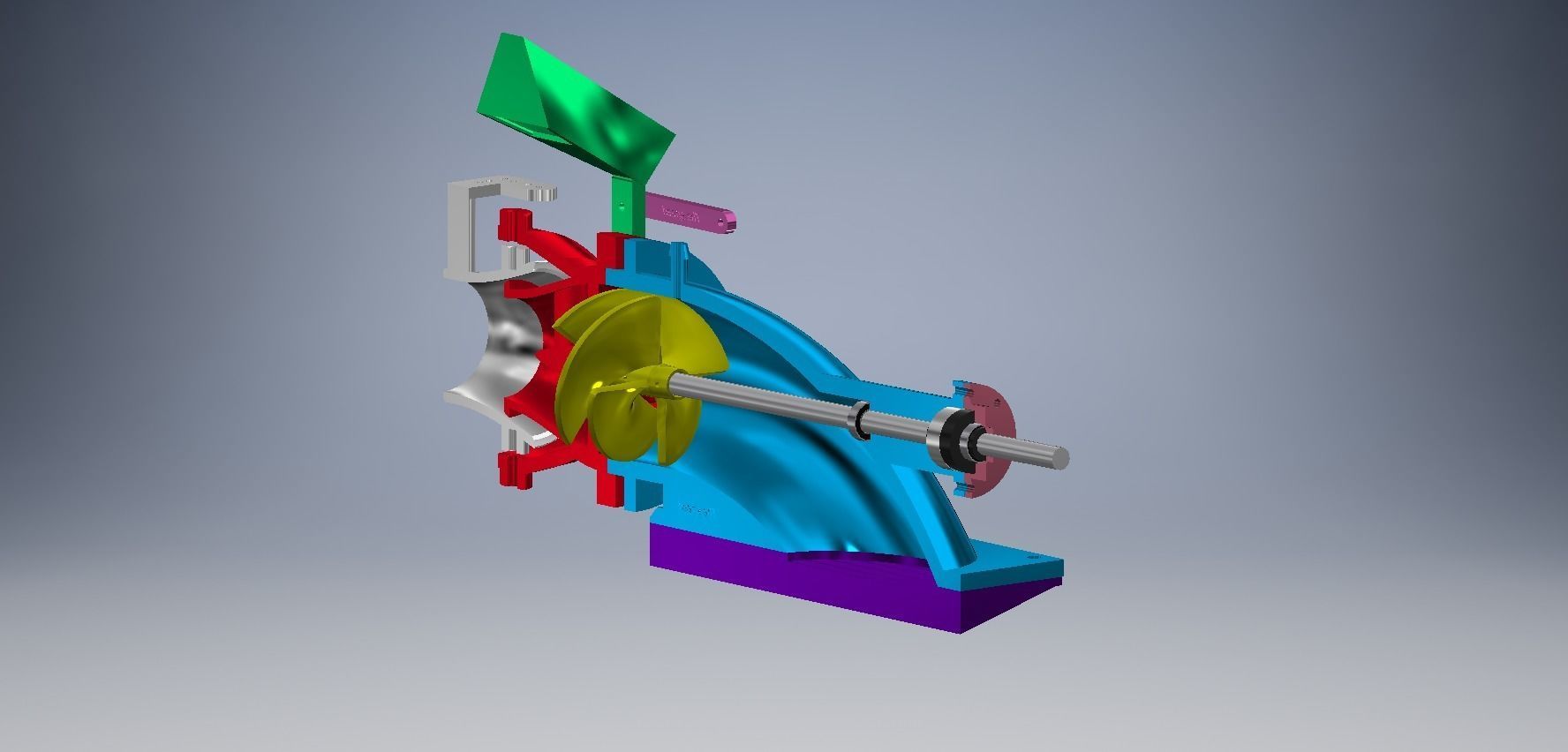 WATER JET PROPULSION 60MM 3D model 3D printable animated | CGTrader