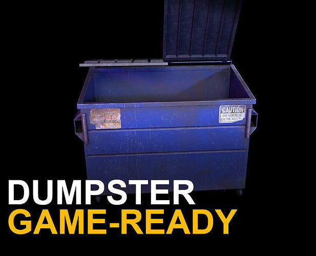 3D model Dumpster Game Ready trash can VR / AR / low-poly | CGTrader