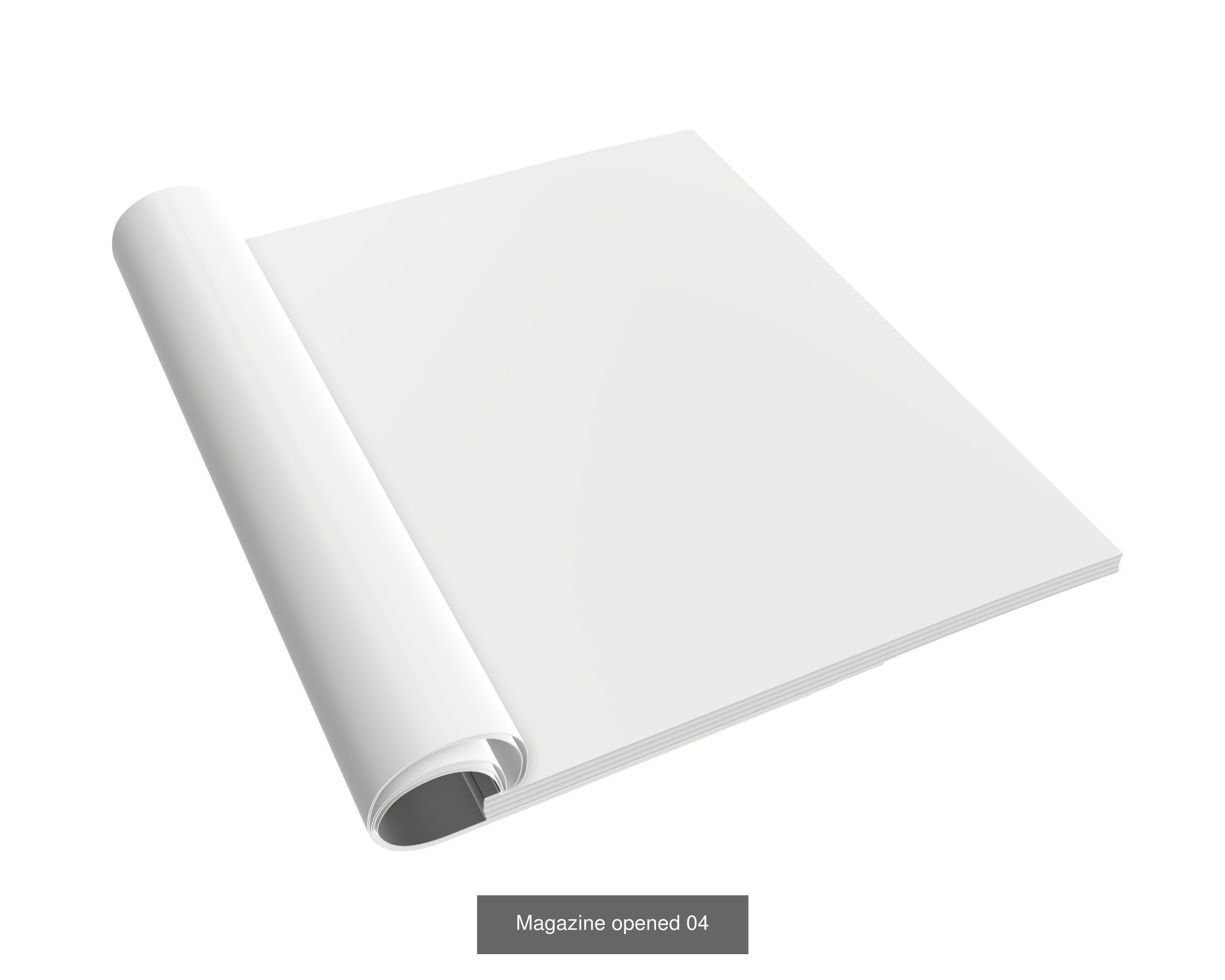 album notebook magazine book hardcover blank pack 3D Model Collection ...