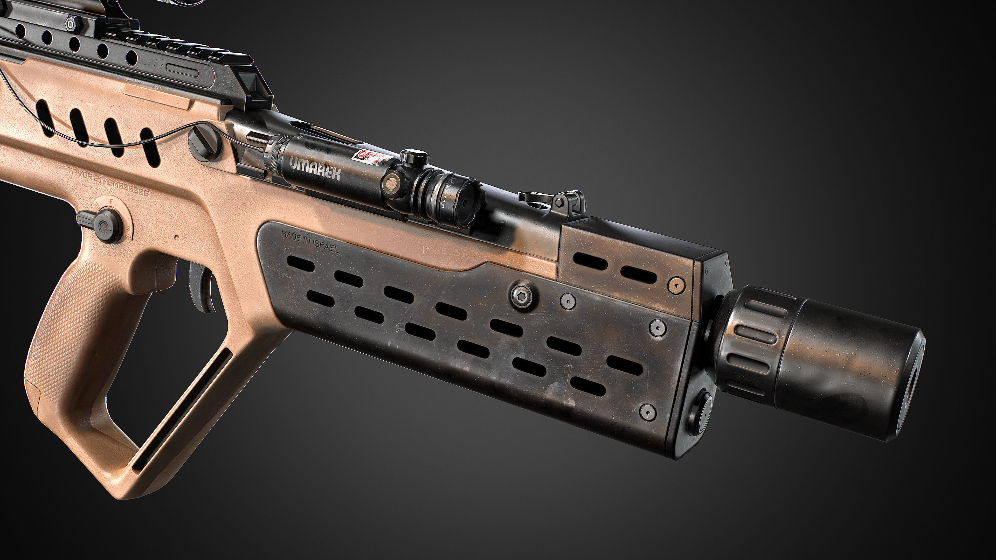 3D model TAR 21 rifle VR / AR / low-poly | CGTrader