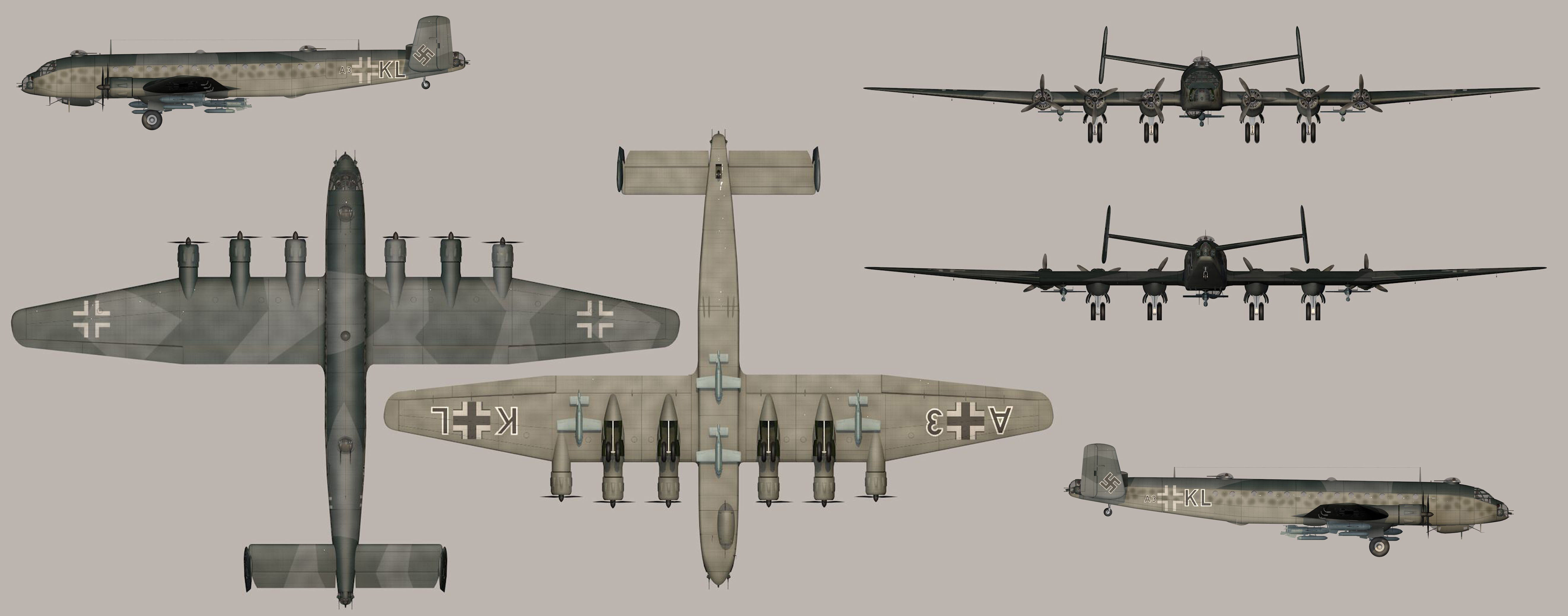 Junkers Ju-390C 3D model | CGTrader