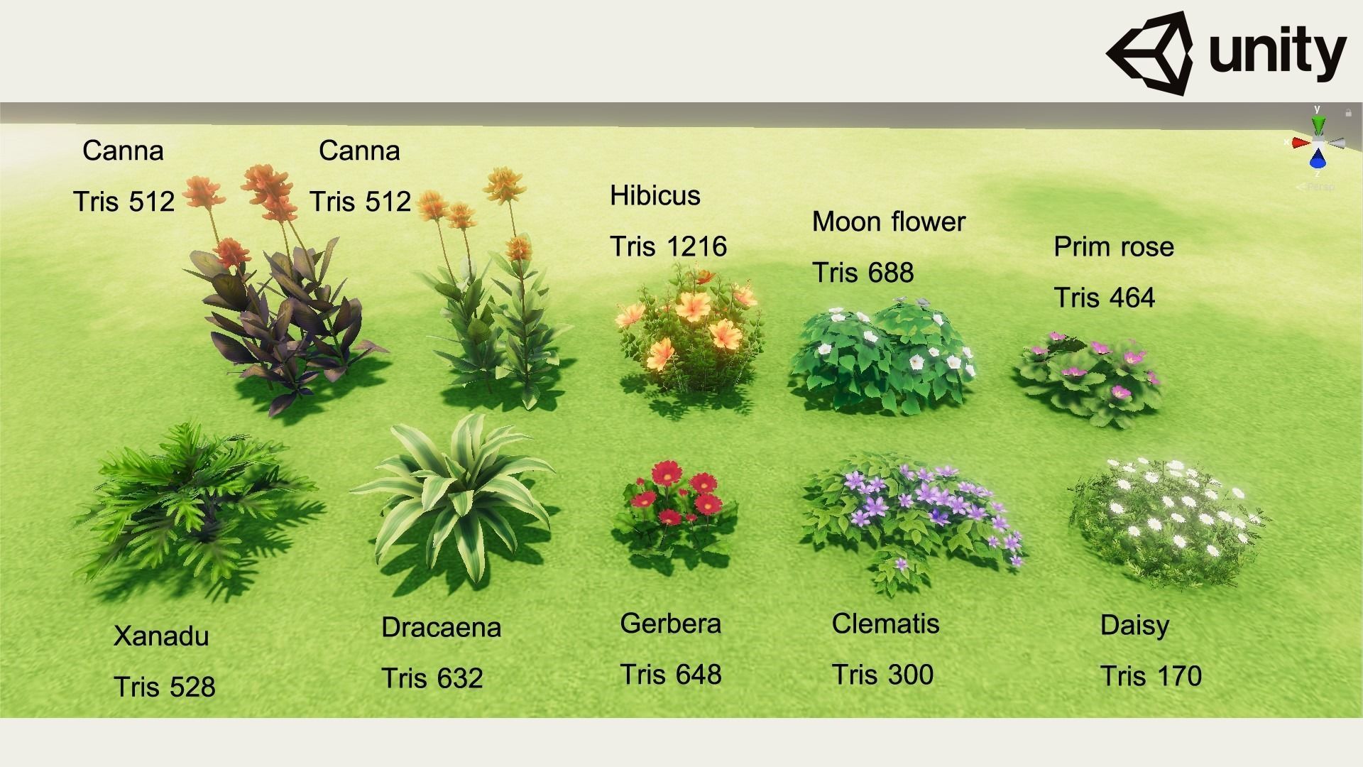 Flower Low Poly Collection | CGTrader