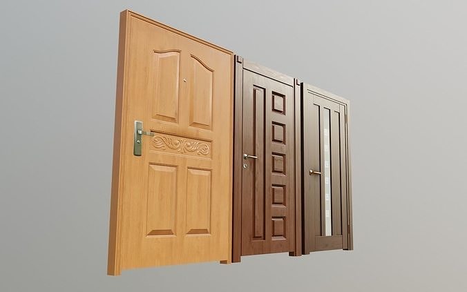 3D model contemporary architecture doors VR / AR / low-poly | CGTrader