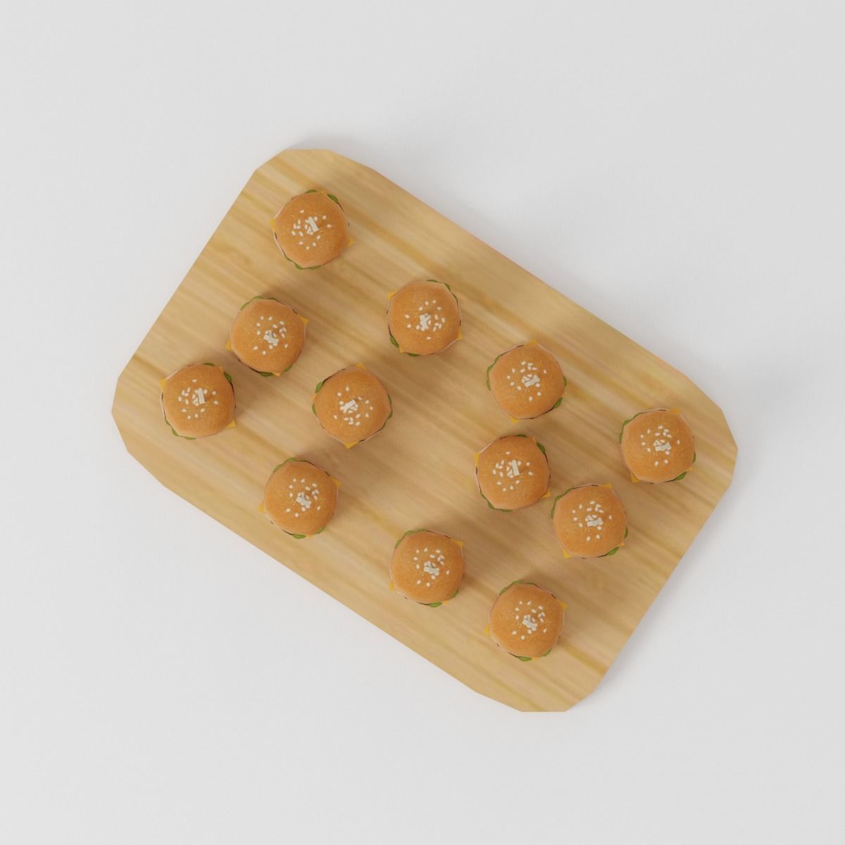 3D model Mini Burgers VR / AR / low-poly | CGTrader