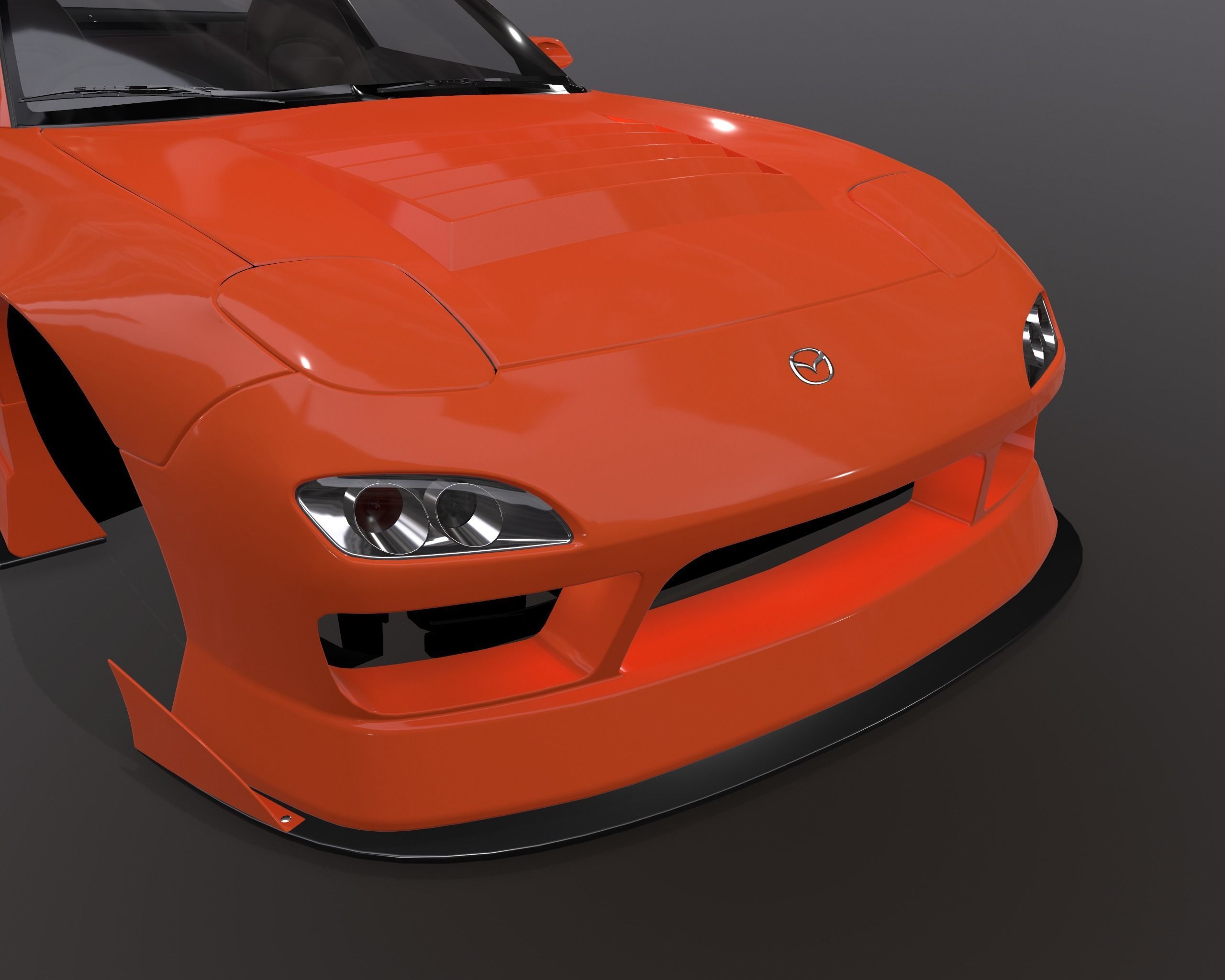 3D model Mazda RX-7 FD3s BN-Sports bodykit VR / AR / low-poly | CGTrader