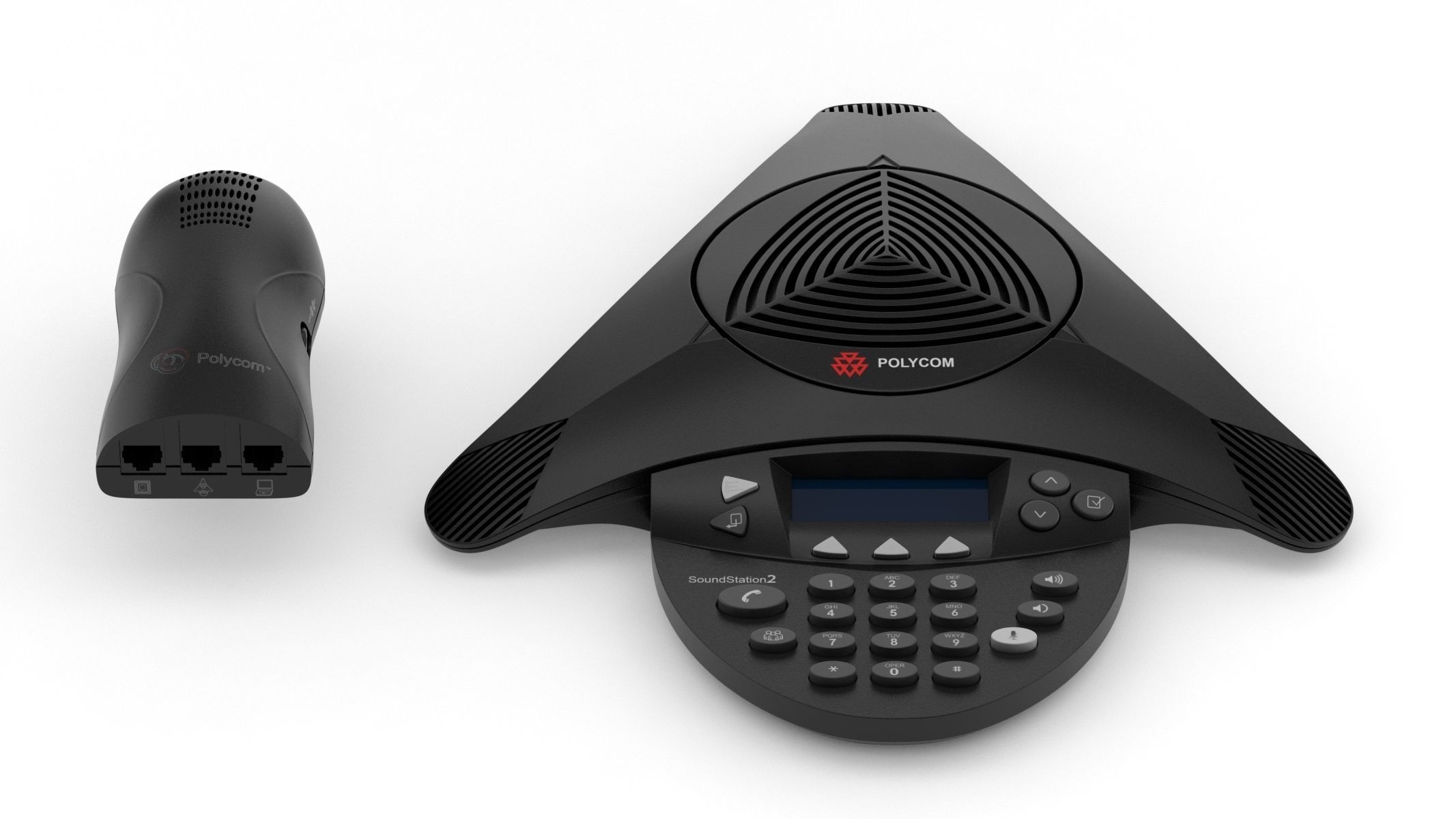 Polycom SoundStation2 Expandable Conference Phone 3D model | CGTrader