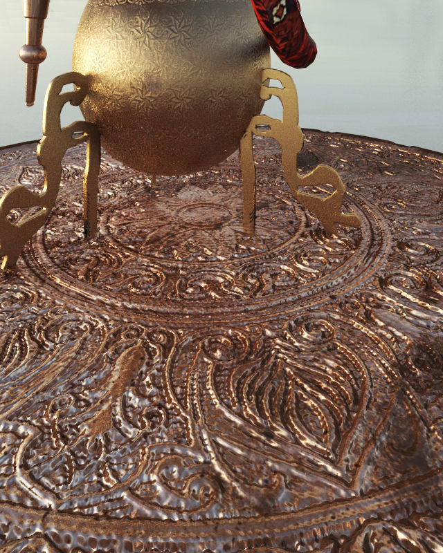 Traditional Old Style Yemeni Hookah 3D model | CGTrader