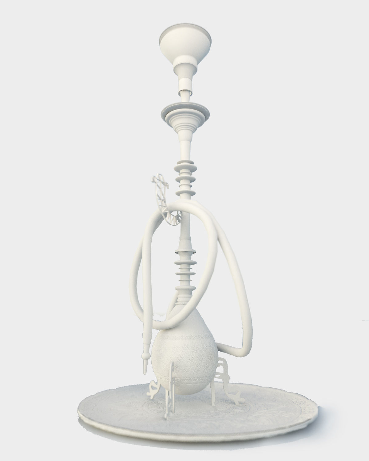 Traditional Old Style Yemeni Hookah 3D model | CGTrader
