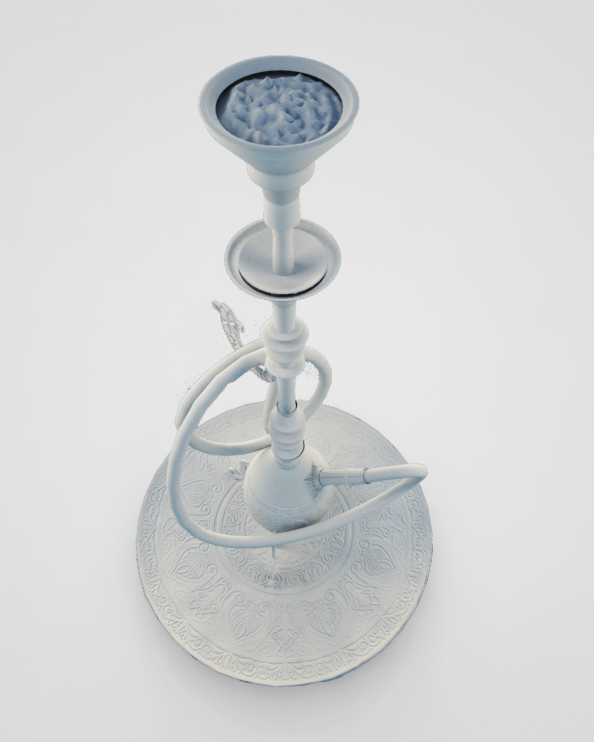 Traditional Old Style Yemeni Hookah 3D model | CGTrader
