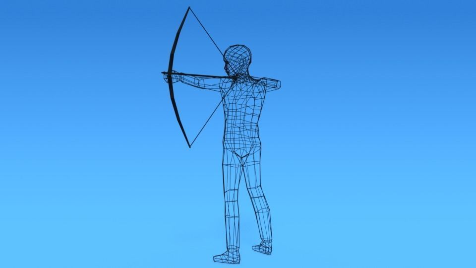3D model Low Poly Archer Kid VR / AR / low-poly | CGTrader
