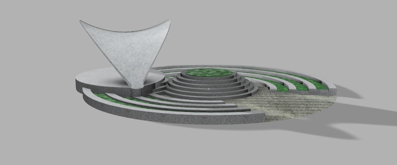 3D model oval stage VR / AR / low-poly | CGTrader