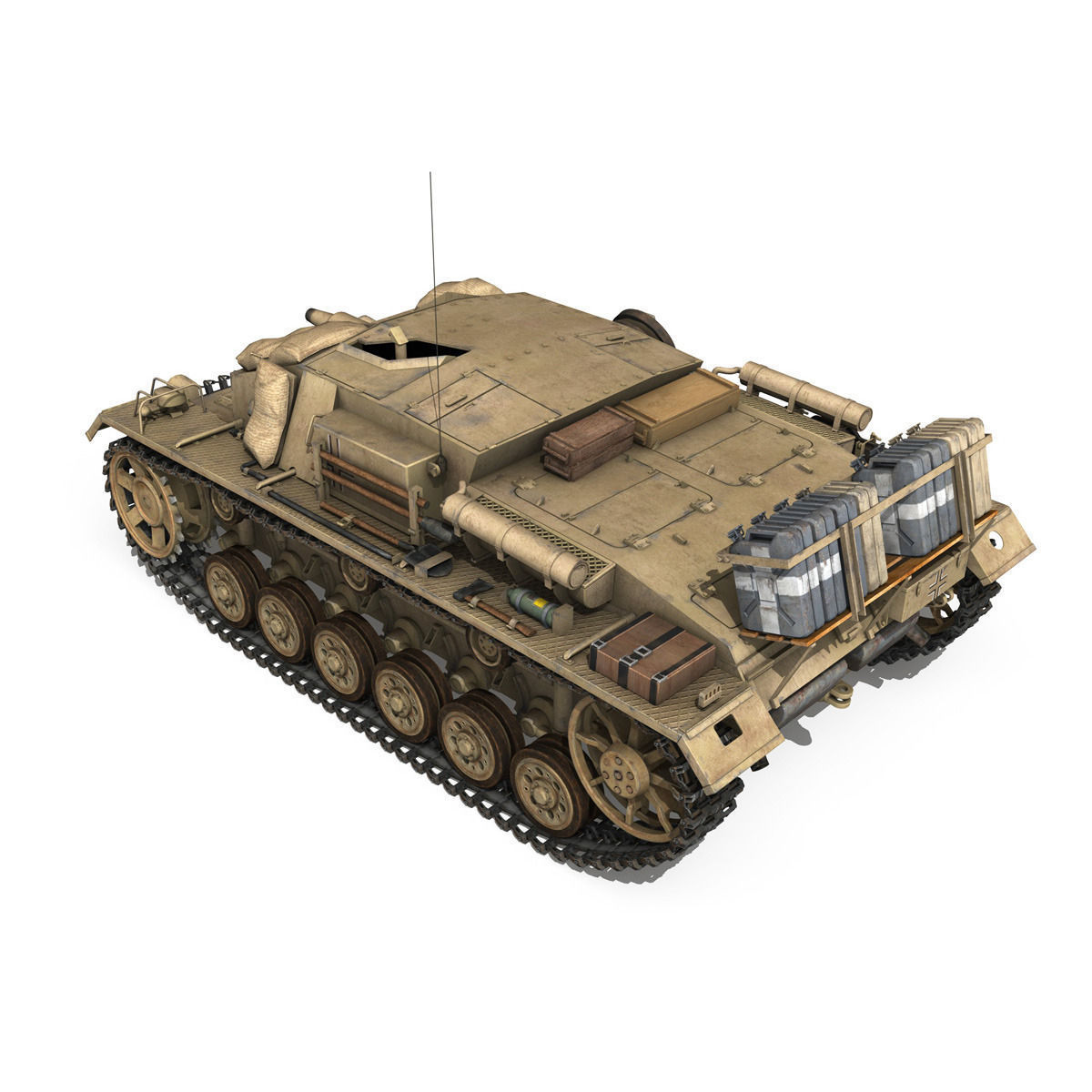 StuG III - Ausf D - DAK 3D model | CGTrader