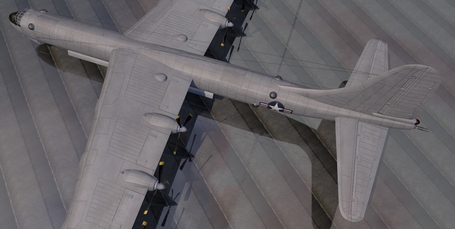 Convair XB-36 Peacemaker 3D model | CGTrader