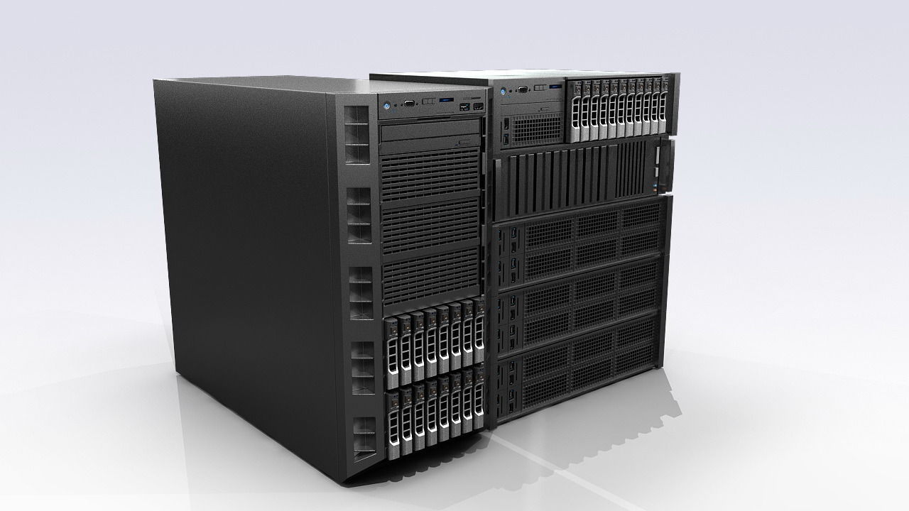 3D model Dell servers VR / AR / low-poly | CGTrader