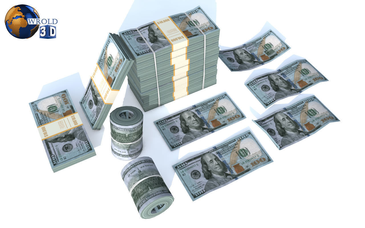 Lowpoly Money Currency Collection Pack 3d model | CGTrader