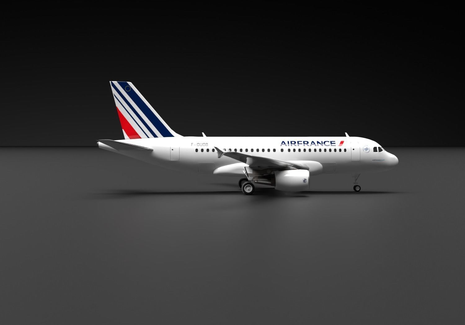 Airbus A318 AirFrance Livery 3D model | CGTrader