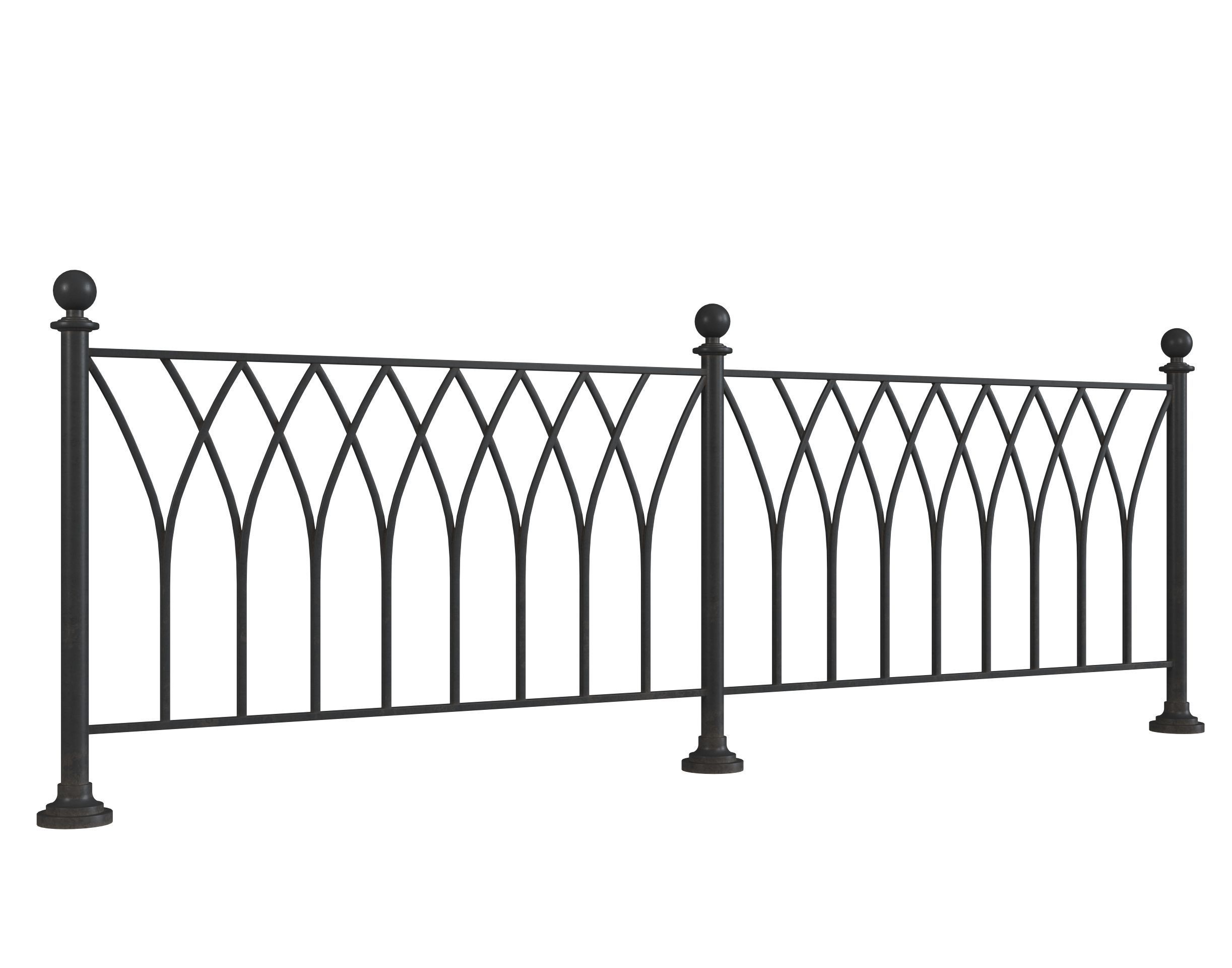 Set of metal fences 3D model | CGTrader